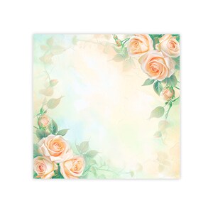 Peach Roses Post-it® Note Pads - Designer - Romantic Peach Pastel, Soft ...