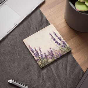 Lavender Flowers Post-it® Note Pads Designer French Field, Landscape ...