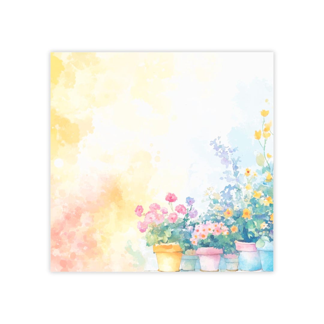 Flower Garden Post-it® Note Pads - Designer - Soft Dreamy Pastel ...
