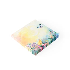 Butterfly Garden Post-it® Note Pad - Designer - Pastel Watercolor ...