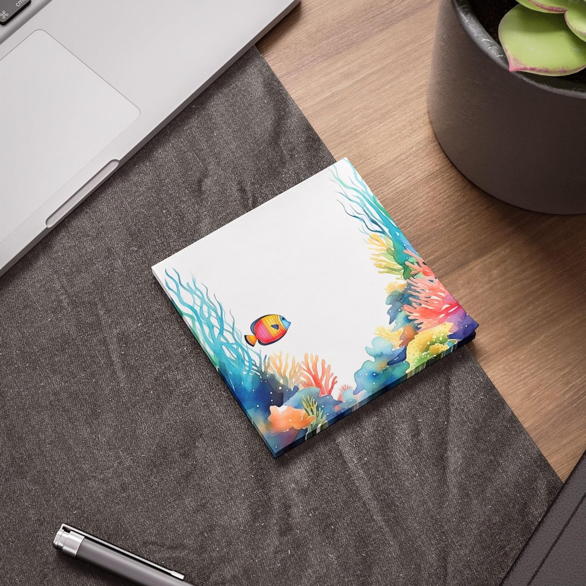 Ocean Life Post-it® Note Pads - Designer - Bright Coral Reef ...