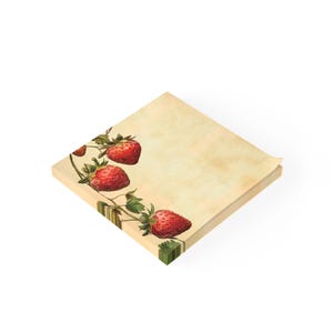 Strawberries Post-it® Note Pad - Designer - Wild Sweet Red Vine Berries ...