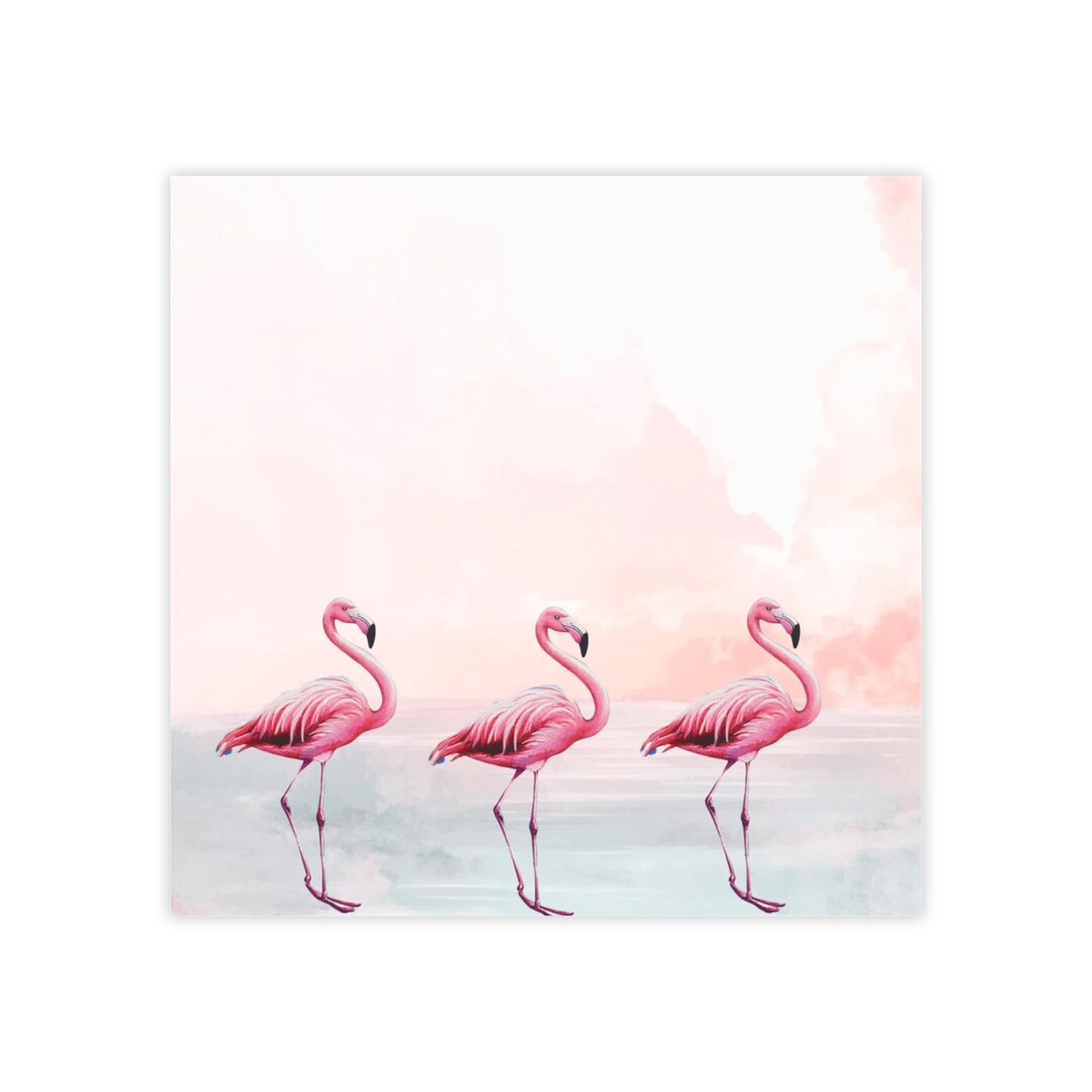 Flamingos Post-it® Note Pad - Designer - Pink Flamingo, Wading Bird ...
