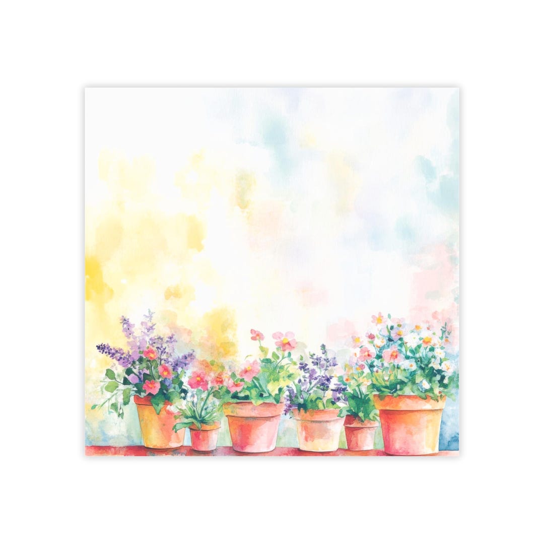 Flower Garden Post-it® Note Pads - Designer - Soft Dreamy Pastel ...