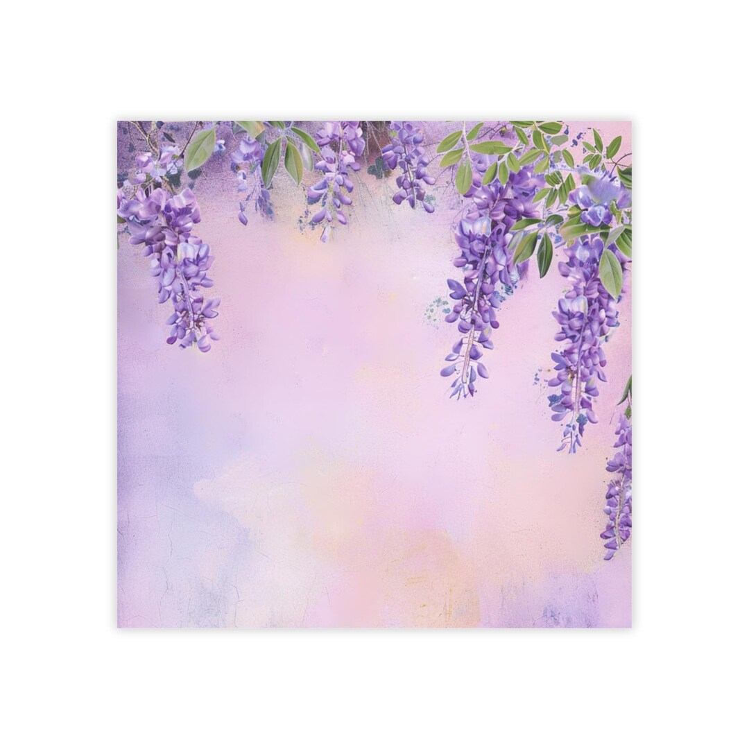 Wisteria Wall Post-it® Note Pad - Designer - Garden Floral Watercolor ...