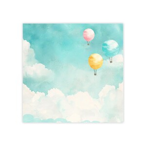 Hot Air Balloons Post-it® Note Pads - Designer - Pink Blue Yellow ...