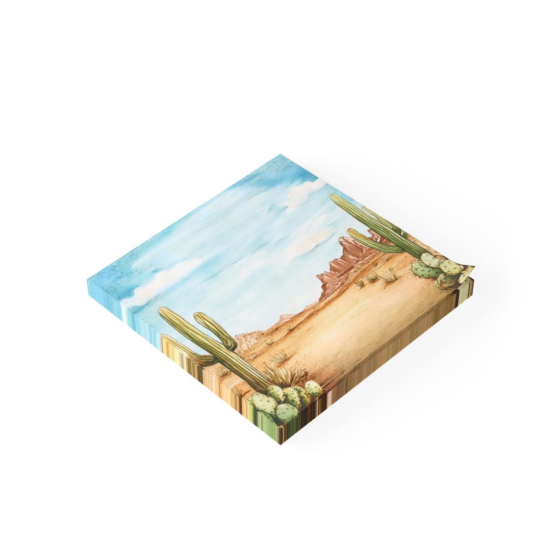 Desert Cactus Post-it® Note Pads - Designer - Southwestern Watercolor ...