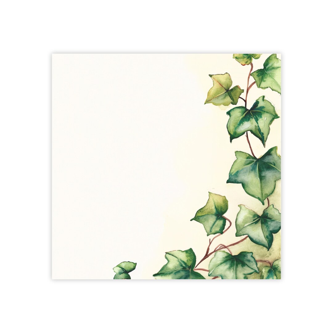 English Ivy Post-it® Note Pads - Designer - Watercolor, Greenery Plants ...