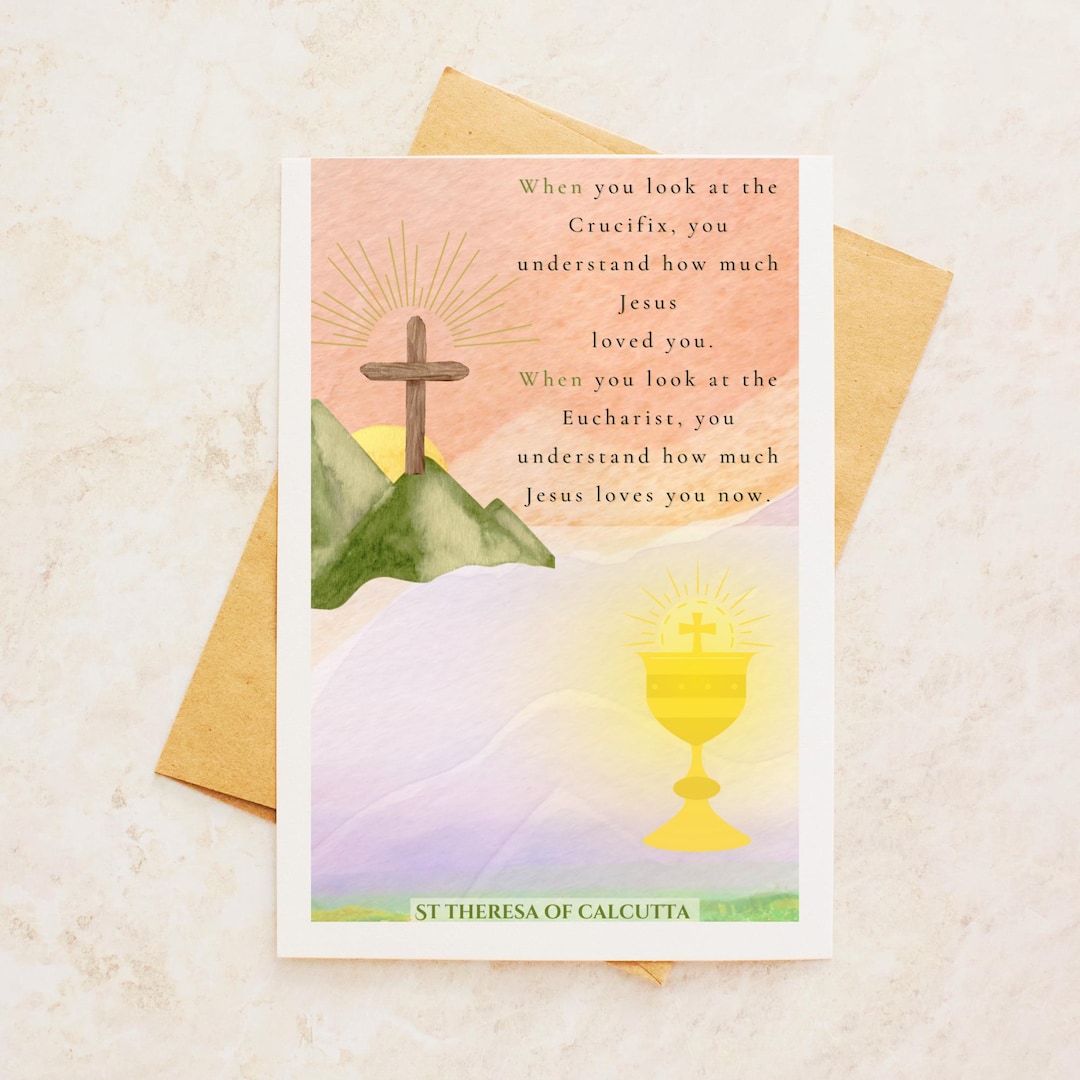 St. Teresa of Calcutta Eucharist Quote Printable | Catholic Reflection ...
