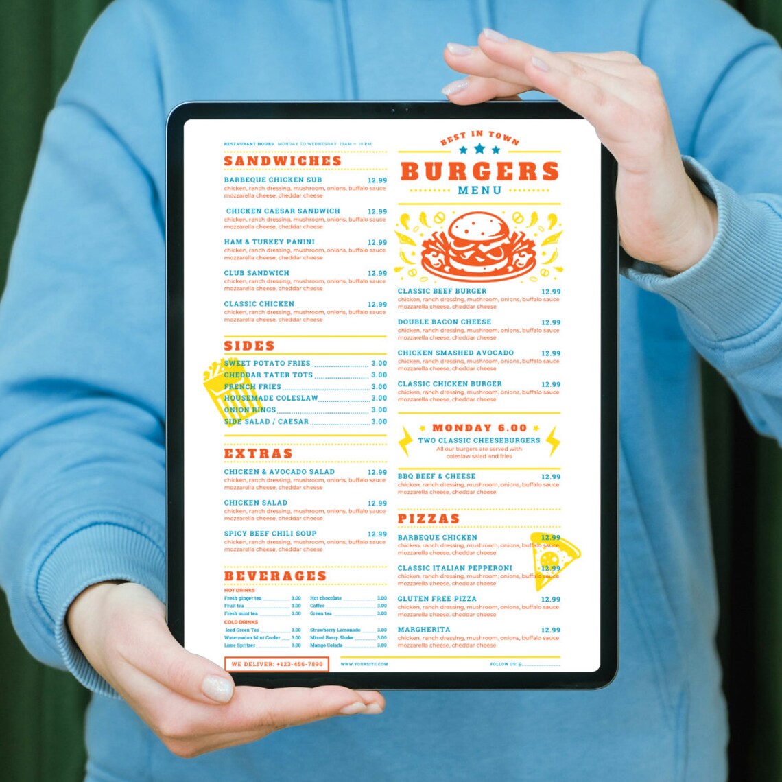 Ultimate Food Menu Bundle: 7 Customizable Canva Templates for Food ...