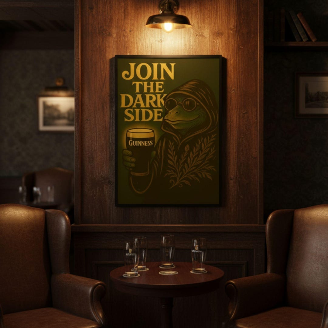 Retro Guinness Wall Art: Dark Humor Poster, Digital Download - Etsy
