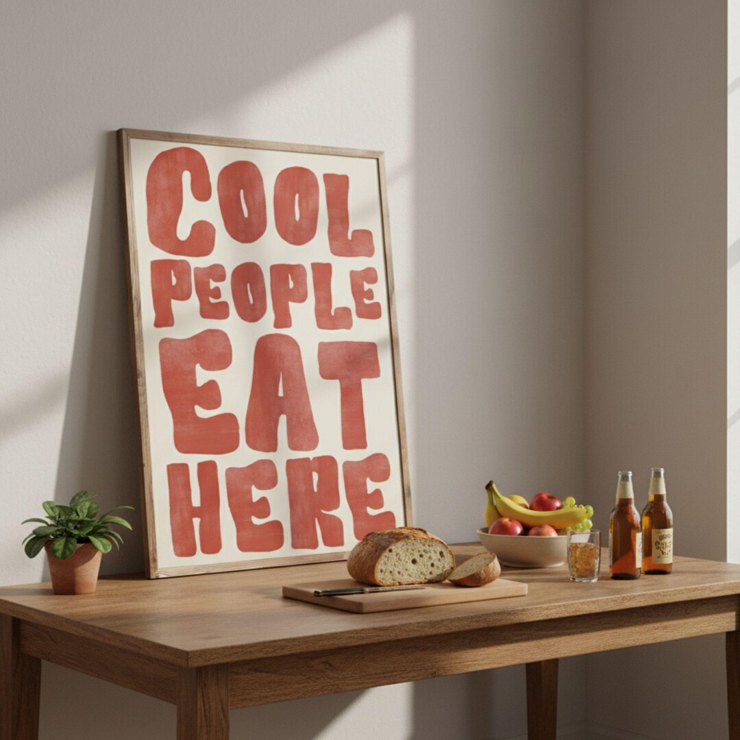 Modern Foodie Art Print – Dining Room Poster, Instant Download - Etsy