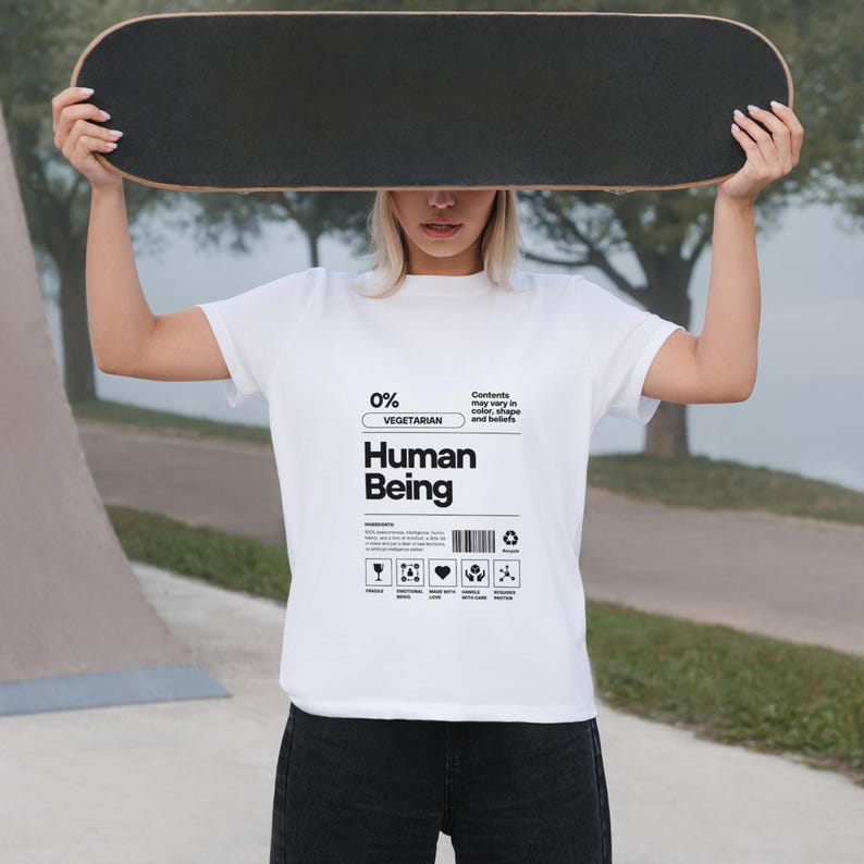 Human Being Organic Cotton T-shirt | Eco-friendly Unisex Tee ...