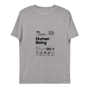 Human Being Organic Cotton T-shirt | Eco-friendly Unisex Tee ...