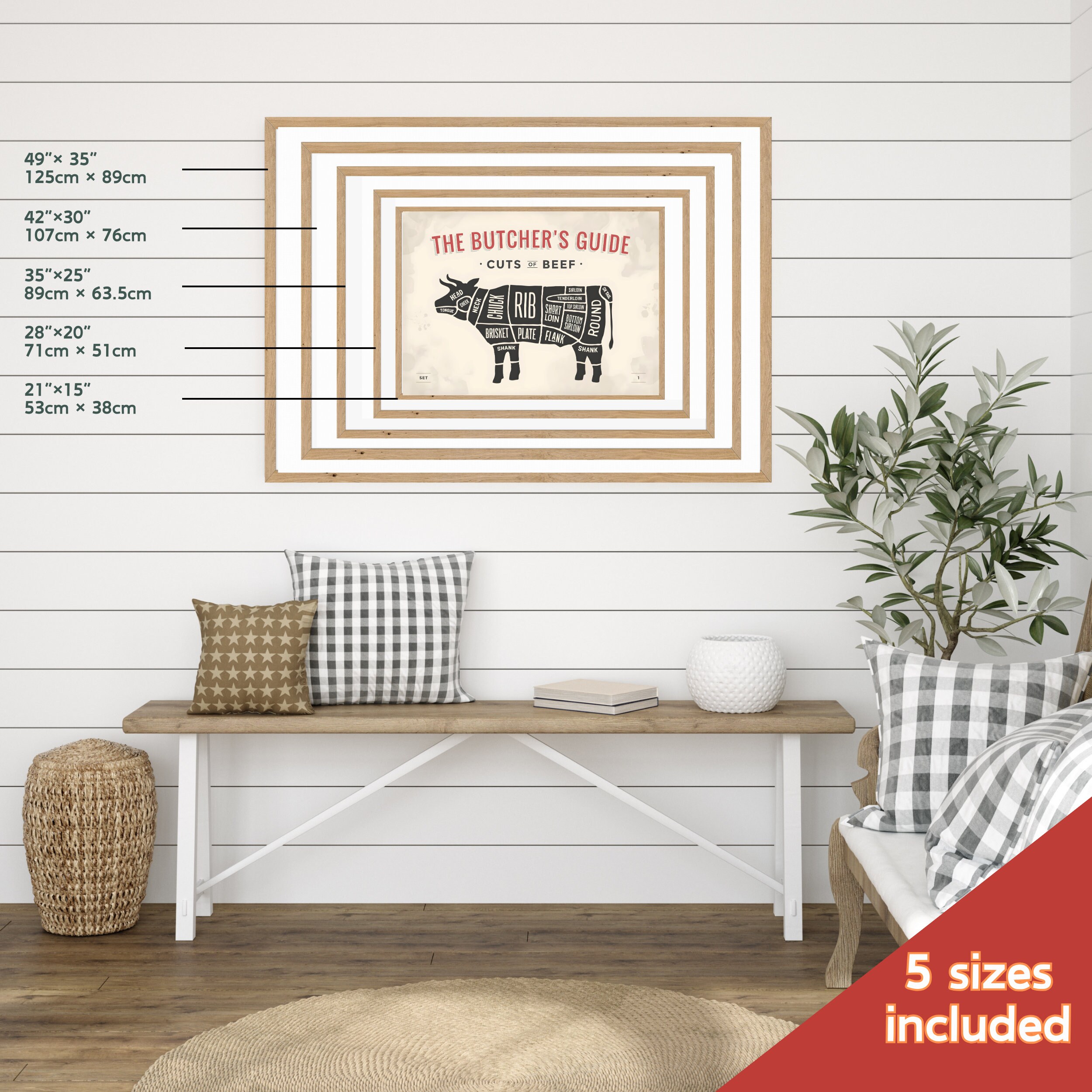 The Butcher's Guide Cuts of Beef Printable Poster Digital Download - Etsy