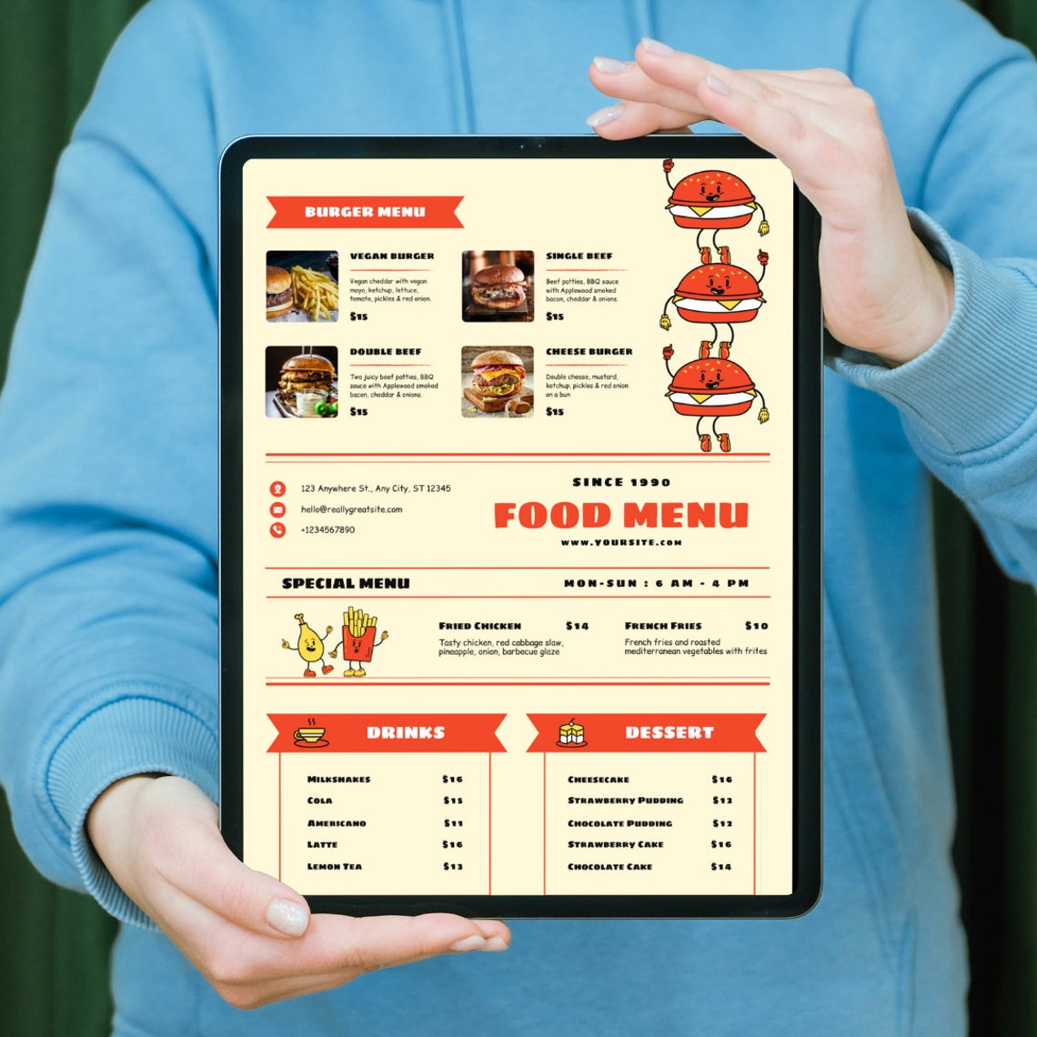 Ultimate Food Menu Bundle: 7 Customizable Canva Templates for Food ...