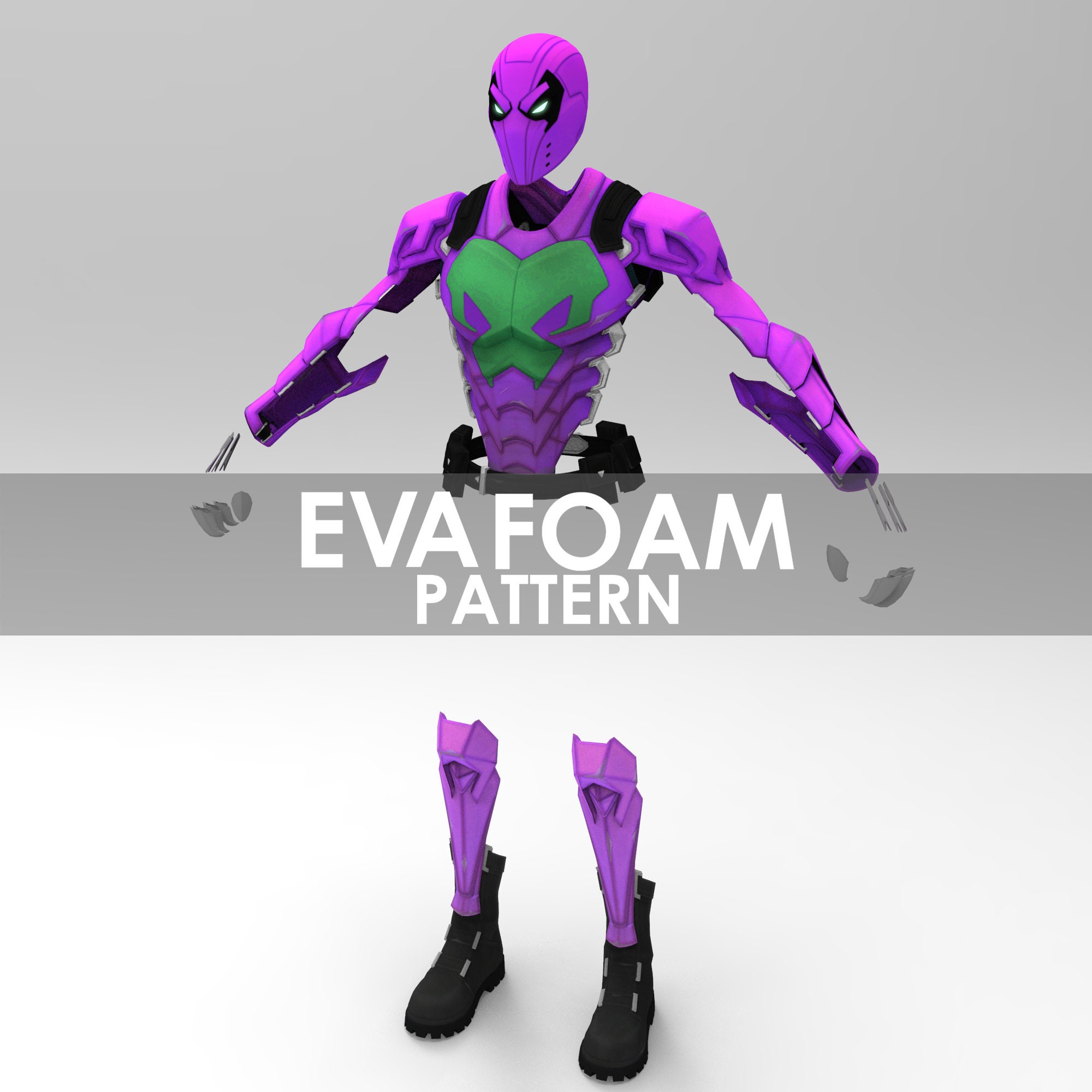 Prowlr Full Body Armor Wearable Template for EVA Foam - Etsy Australia