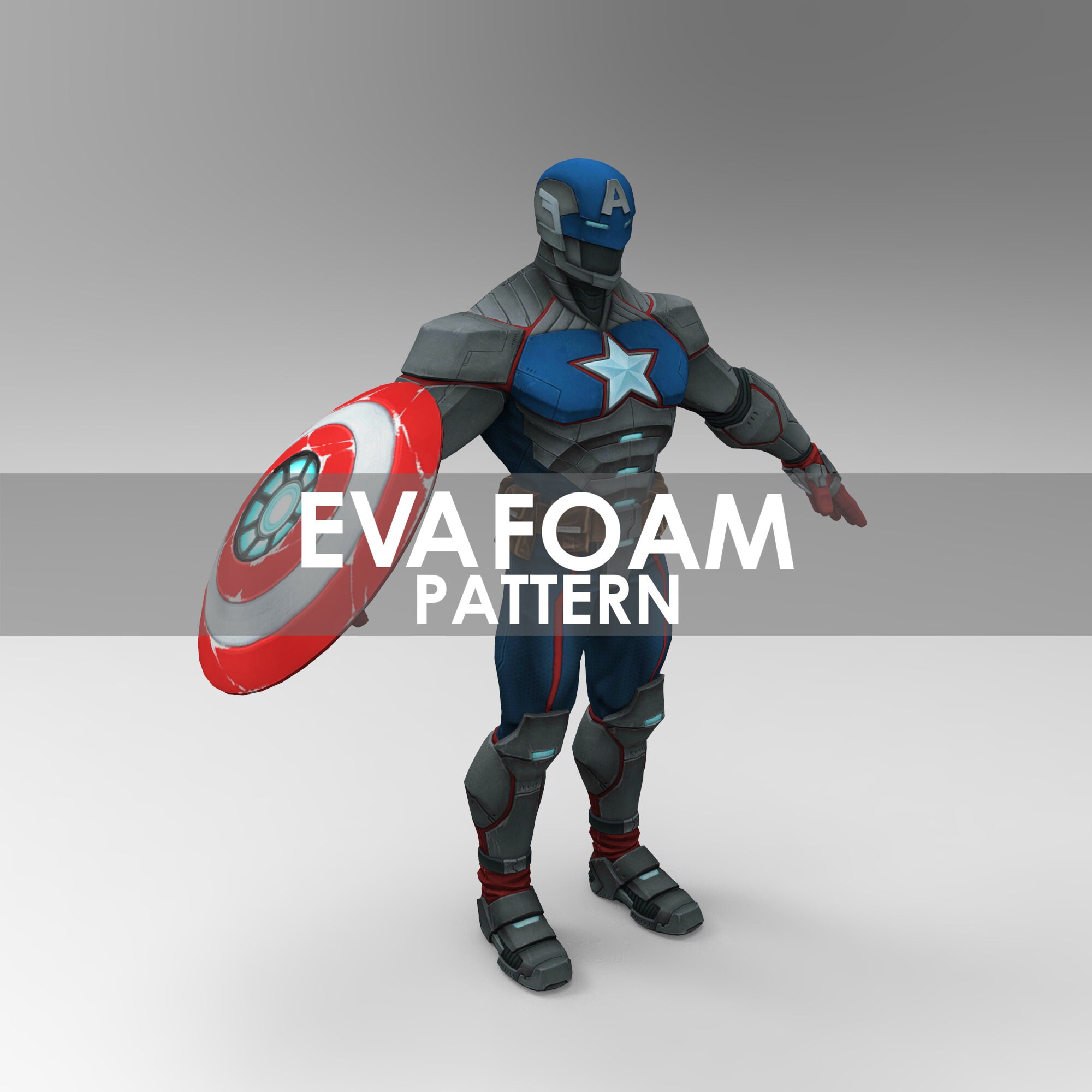 Cpt America Civil Warrior Full Body Armor Wearable Template - Etsy