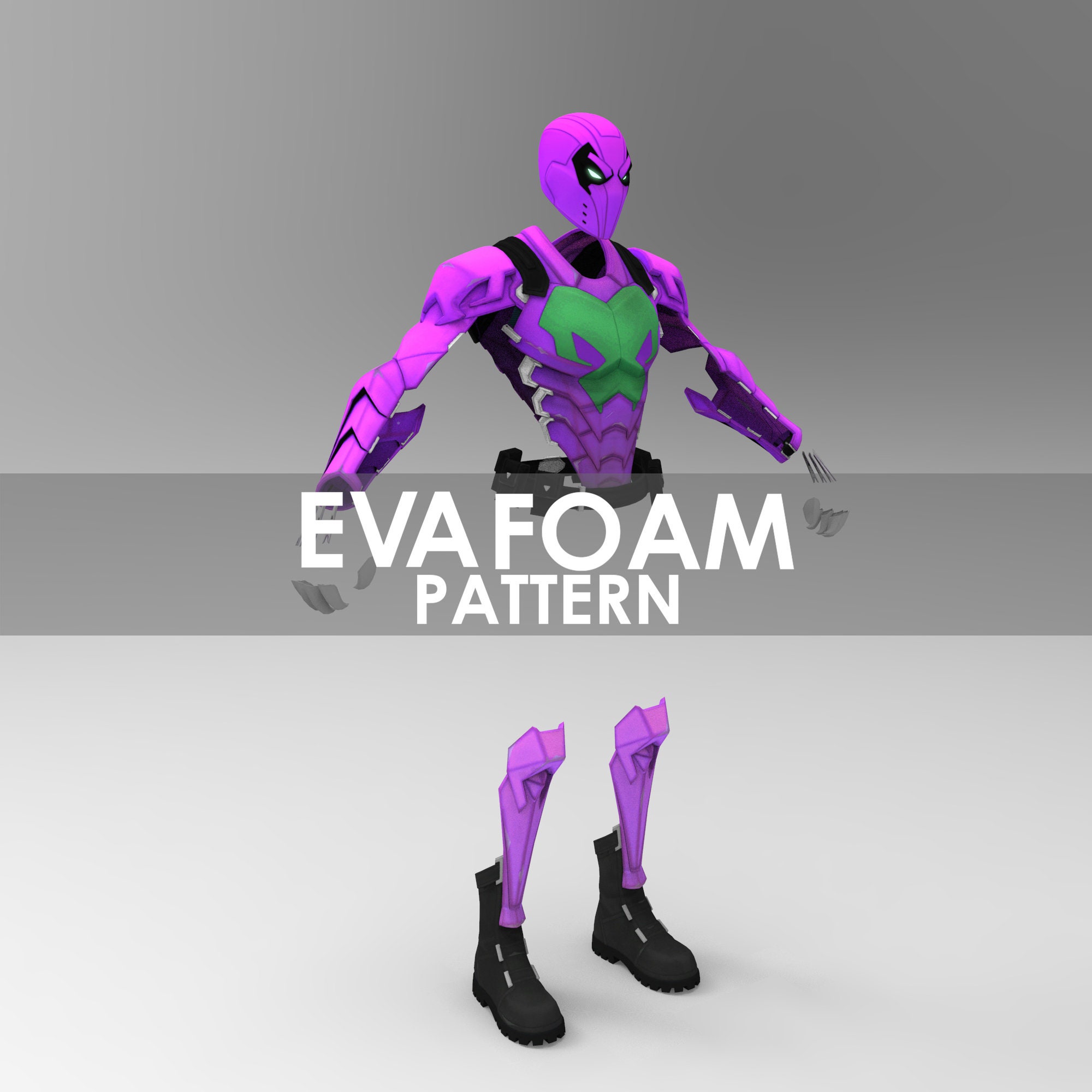 Prowlr Full Body Armor Wearable Template for EVA Foam - Etsy Australia