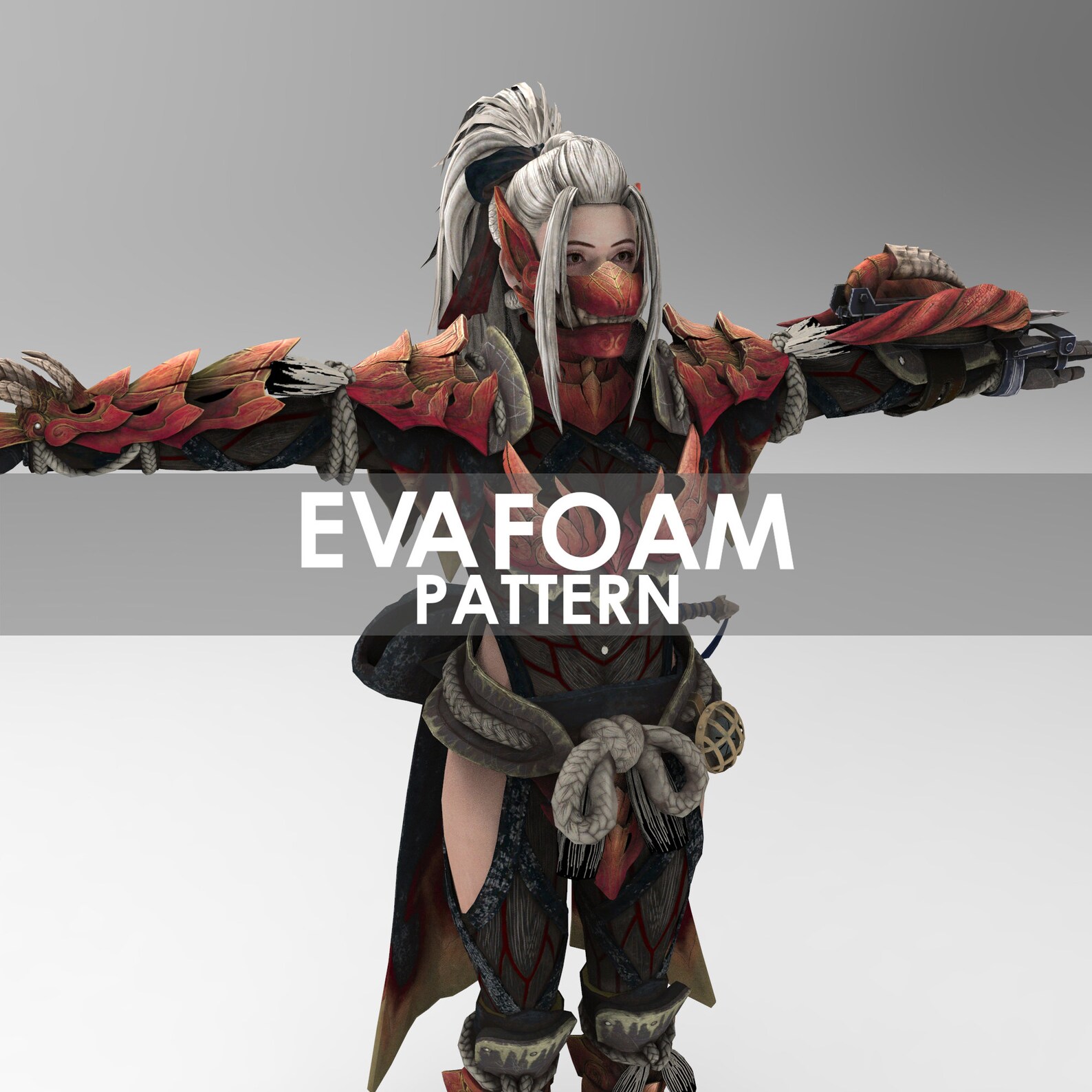 Odogaron Female Monster Hunt Full Body Armor Wearable Template - Etsy