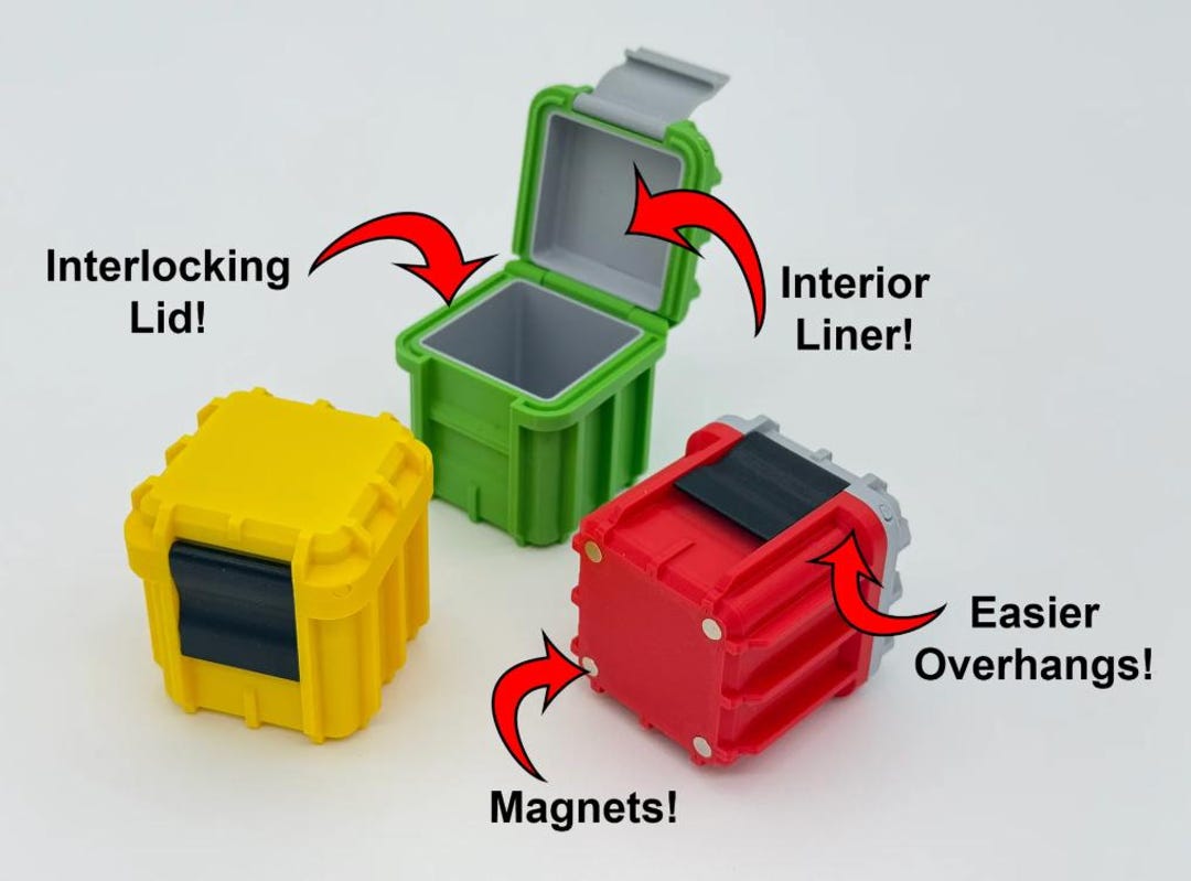 Gridfinity Mini Vault | 3D STL Digital File | Modular Storage Box - Etsy