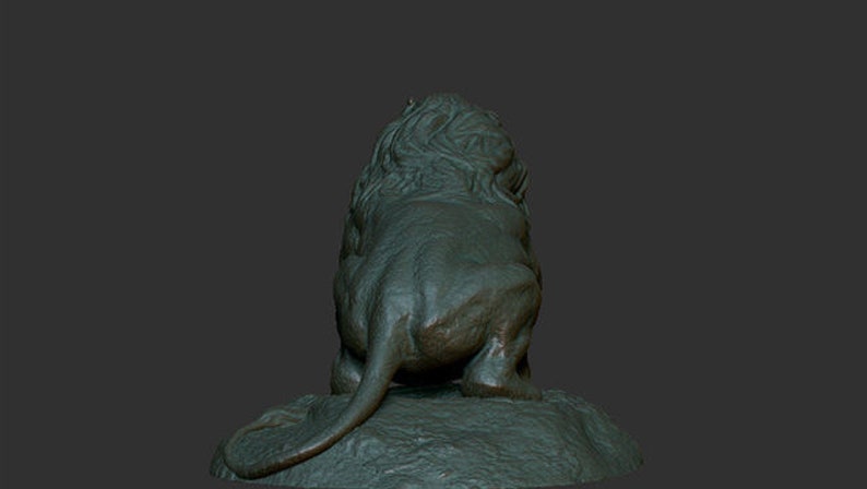 Gerçekçi Detaylara Sahip 3D Aslan STL Figürü Sanatsal Ev Dekorasyonu ...