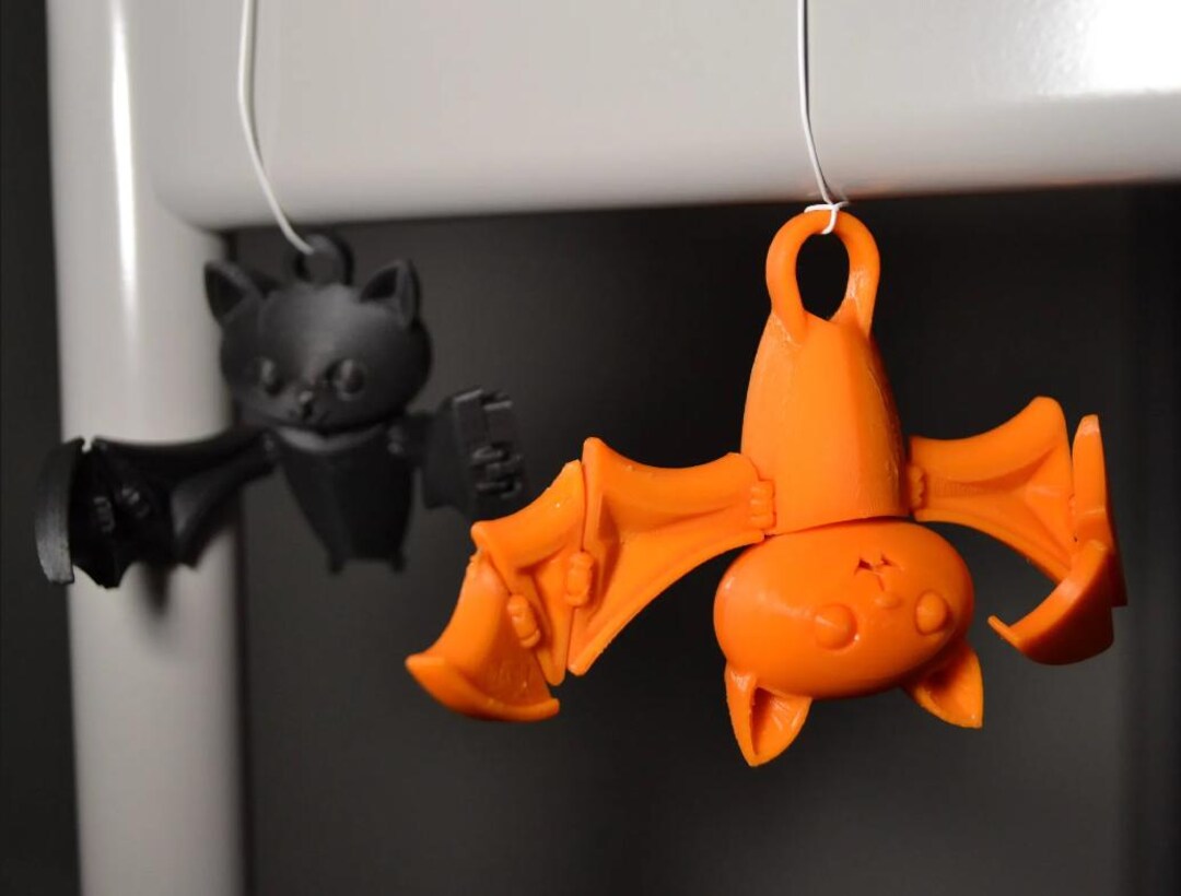 Articulated Bat 3D STL File - Movable Halloween Decoration - Etsy