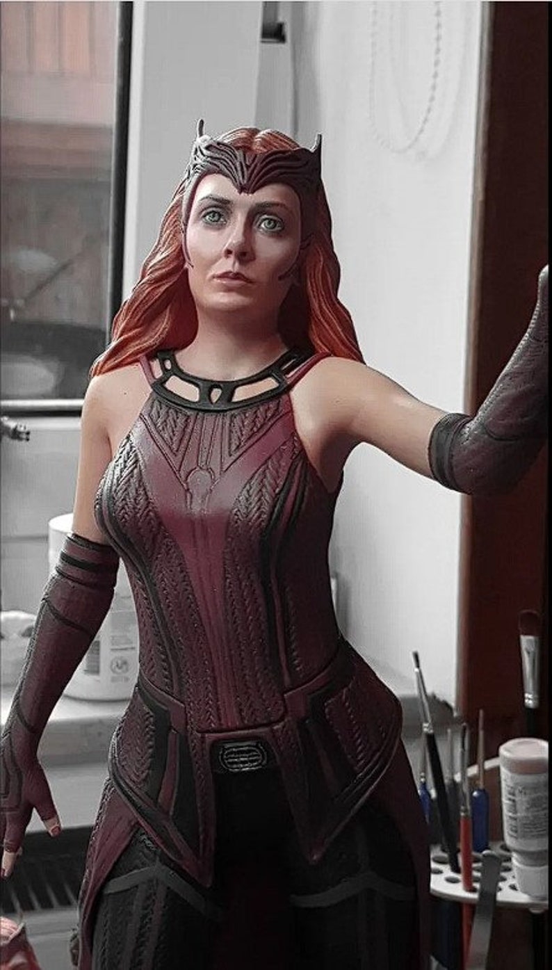 Scarlet Witch wanda Maximoff Marvel Karakterinin Gerçekçi 3D STL ...