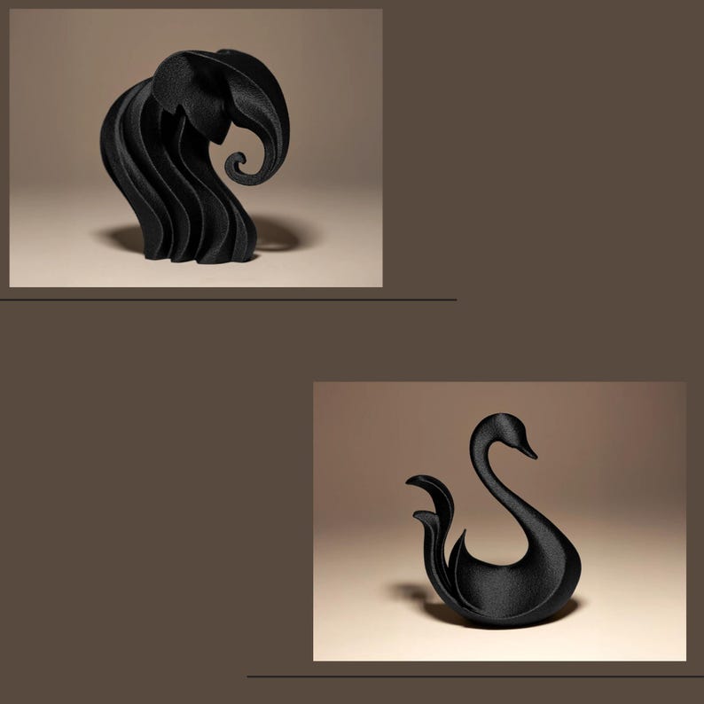 17 Pcs 3D STL Animal Figures - Digital File | Decorative Sculpture ...