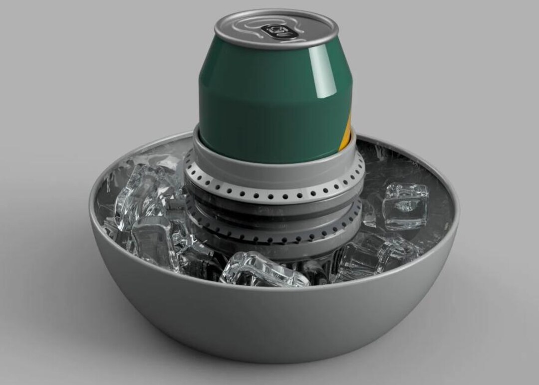 3D STL Ice Cooler Holder Practical Design to Keep Your Drinks Cold ...
