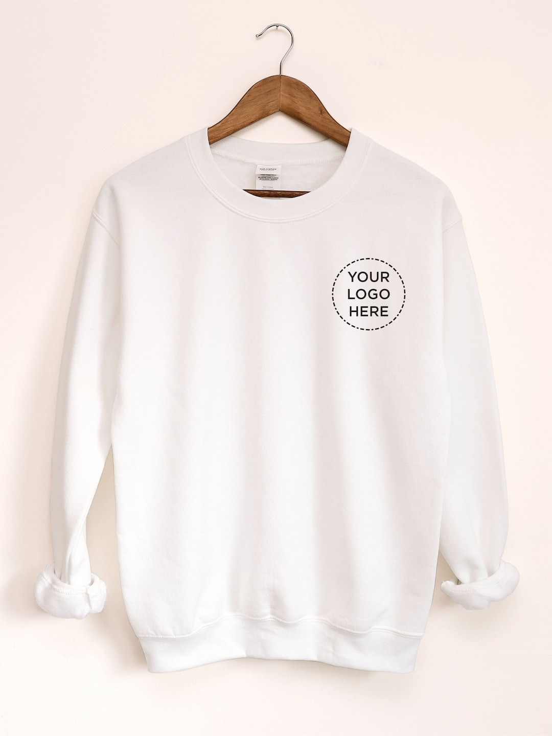 Embroidered Custom Logo Sweatshirt: Personalized Business Apparel - Etsy