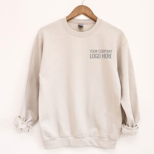 Custom Logo Embroidered Sweatshirt: Business, School, Events - Etsy