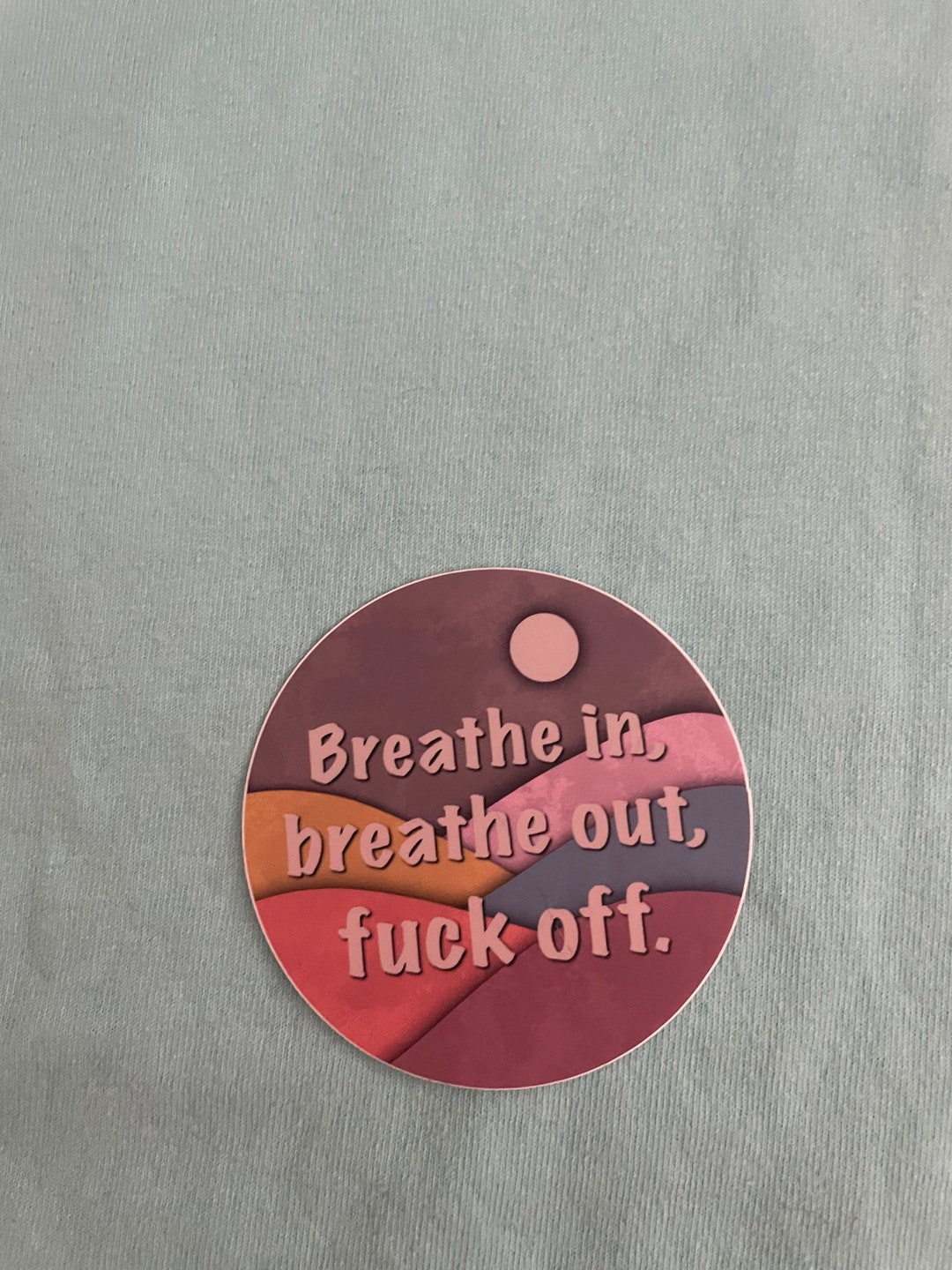 Just Breathe Sticker - Etsy