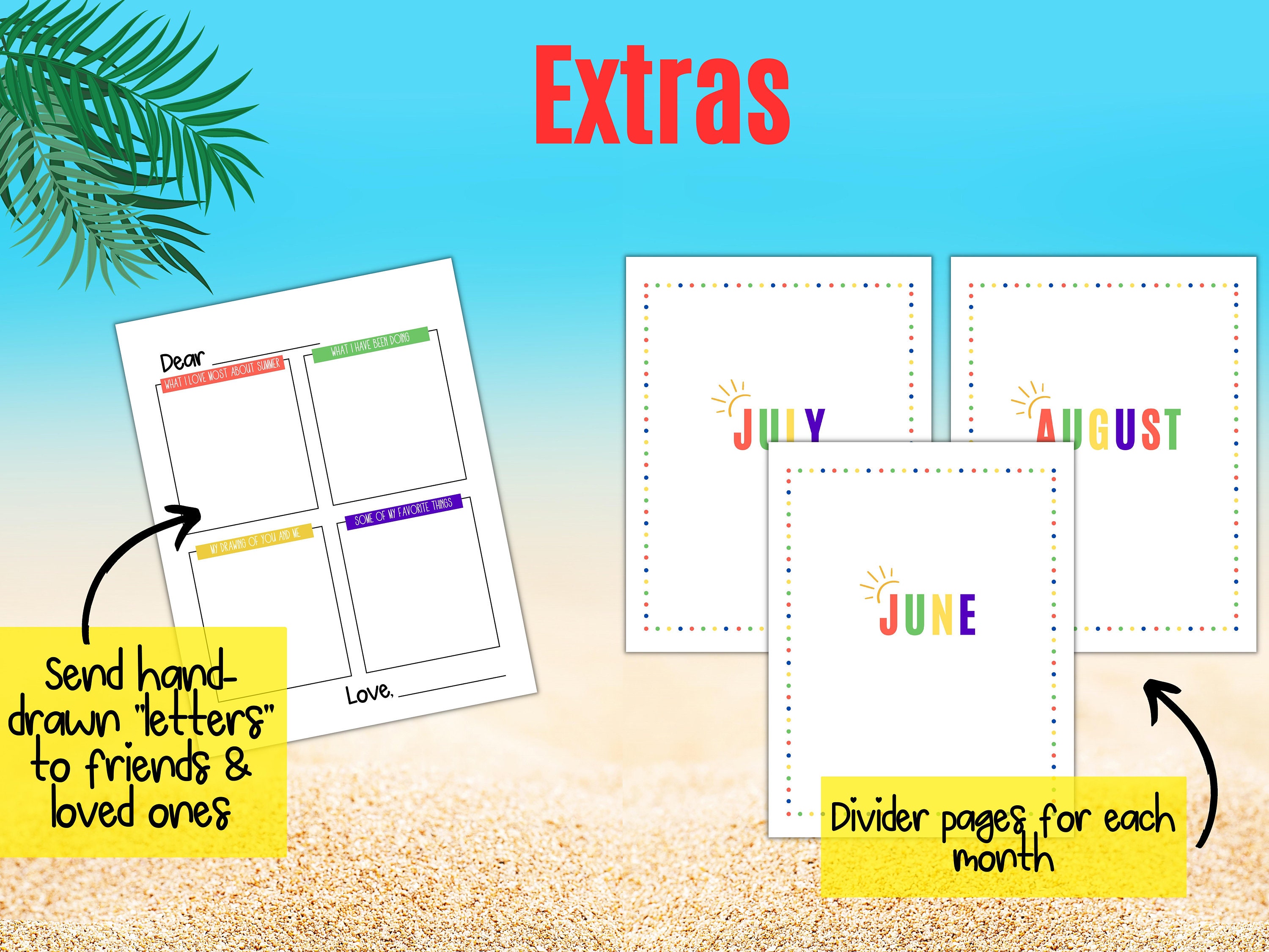 Summer Activity Planner Binder for Kids, Summer Bucket List, Printable ...
