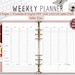 Vertical Weekly Planner Hourly Schedule, Weekly Schedule, to Do List ...