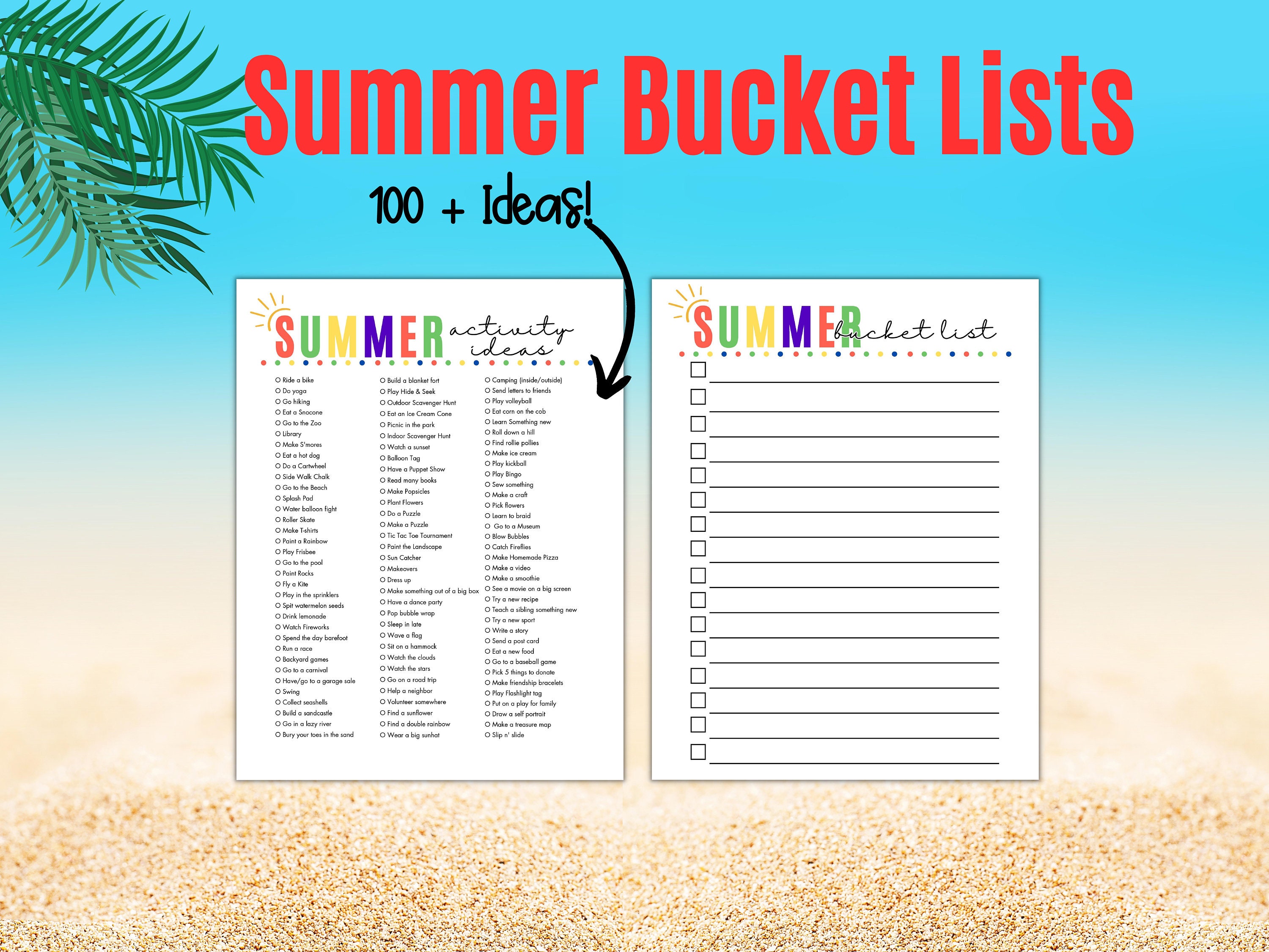 Printable Mini SUMMER 2023 Planner Bundle | Summer Calendar | Summer ...