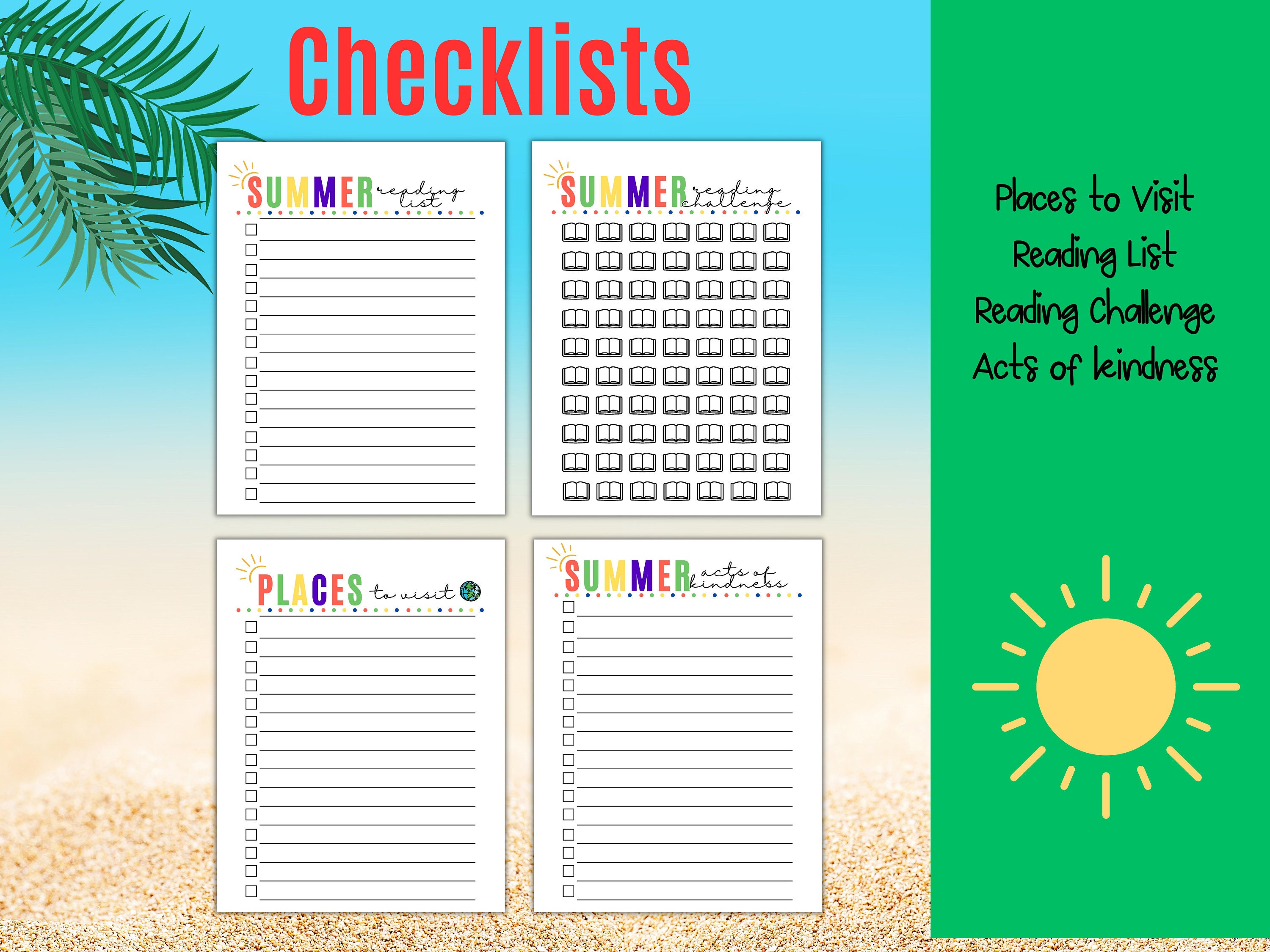 Printable Mini SUMMER 2023 Planner Bundle | Summer Calendar | Summer ...