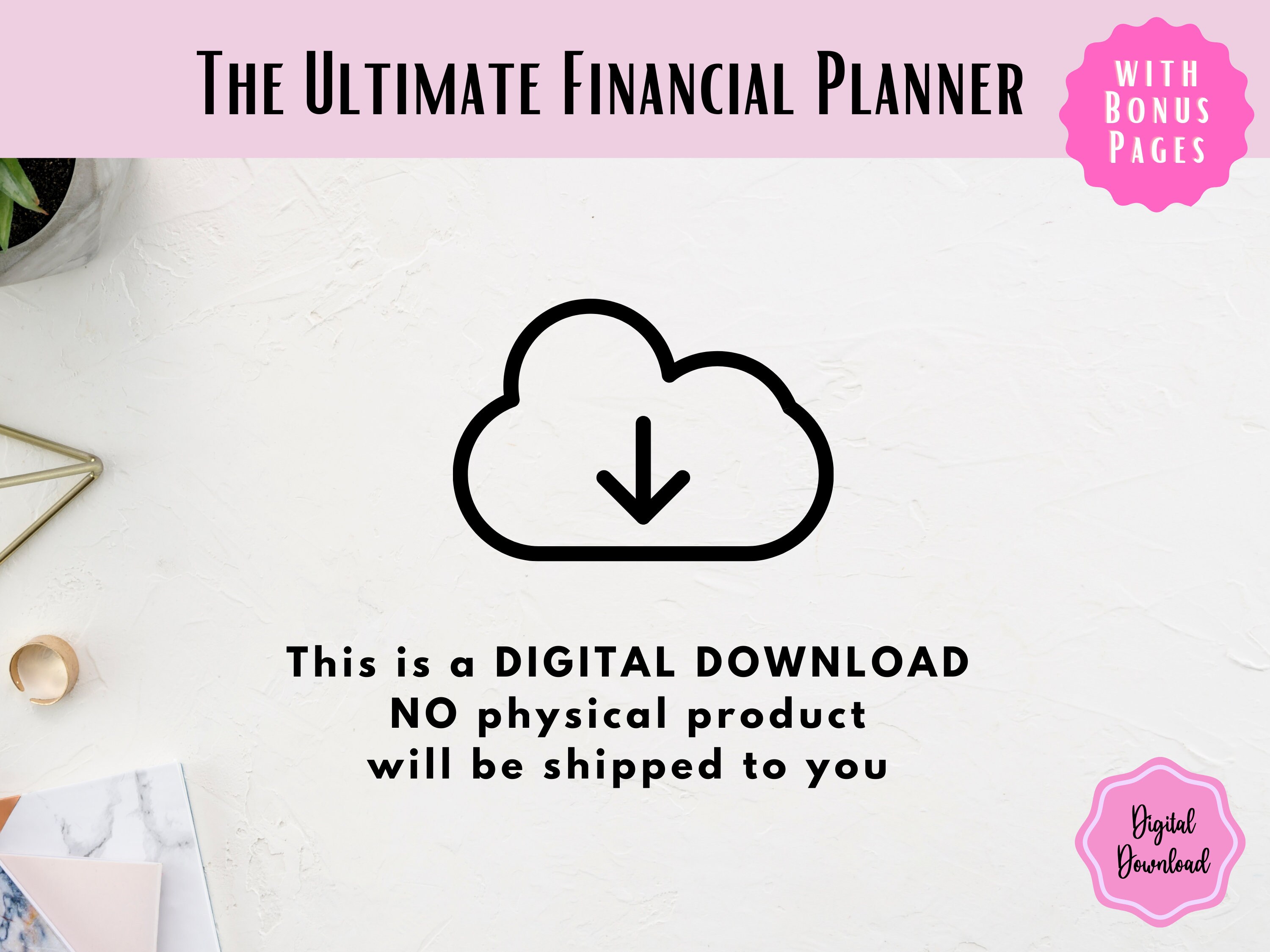 Finance Planner Printable PDF, Budget Planner Printable, Financial ...