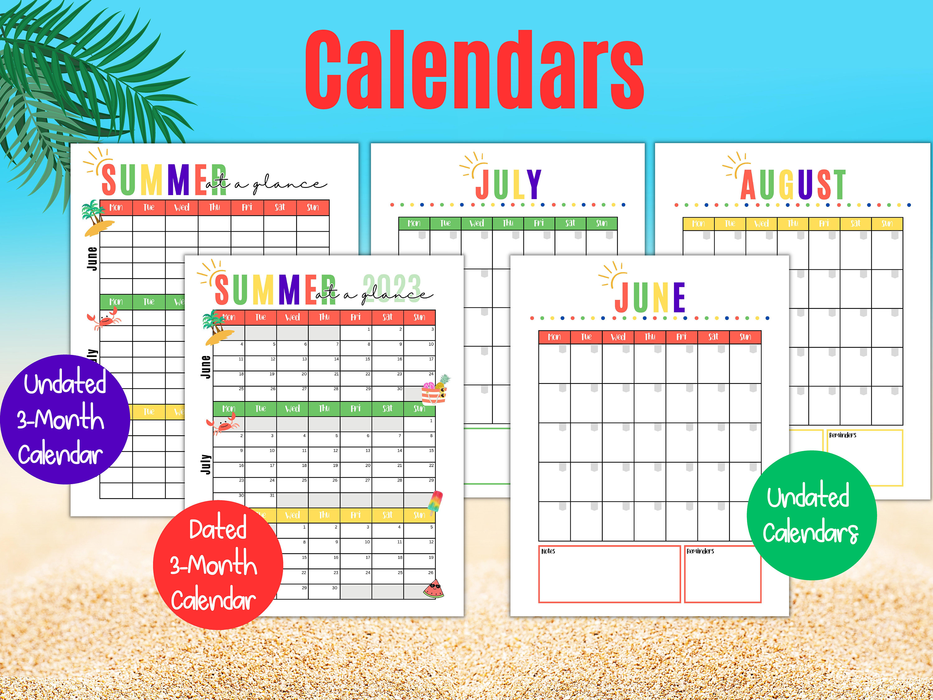 Summer Activity Planner Binder for Kids, Summer Bucket List, Printable ...