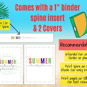 Summer Kids Printable Bundle | Summer Bucket List | Chore Chart ...