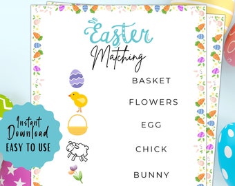 Easter Bingo Game for Kids and Adults, Easter Printable Game, Easter ...
