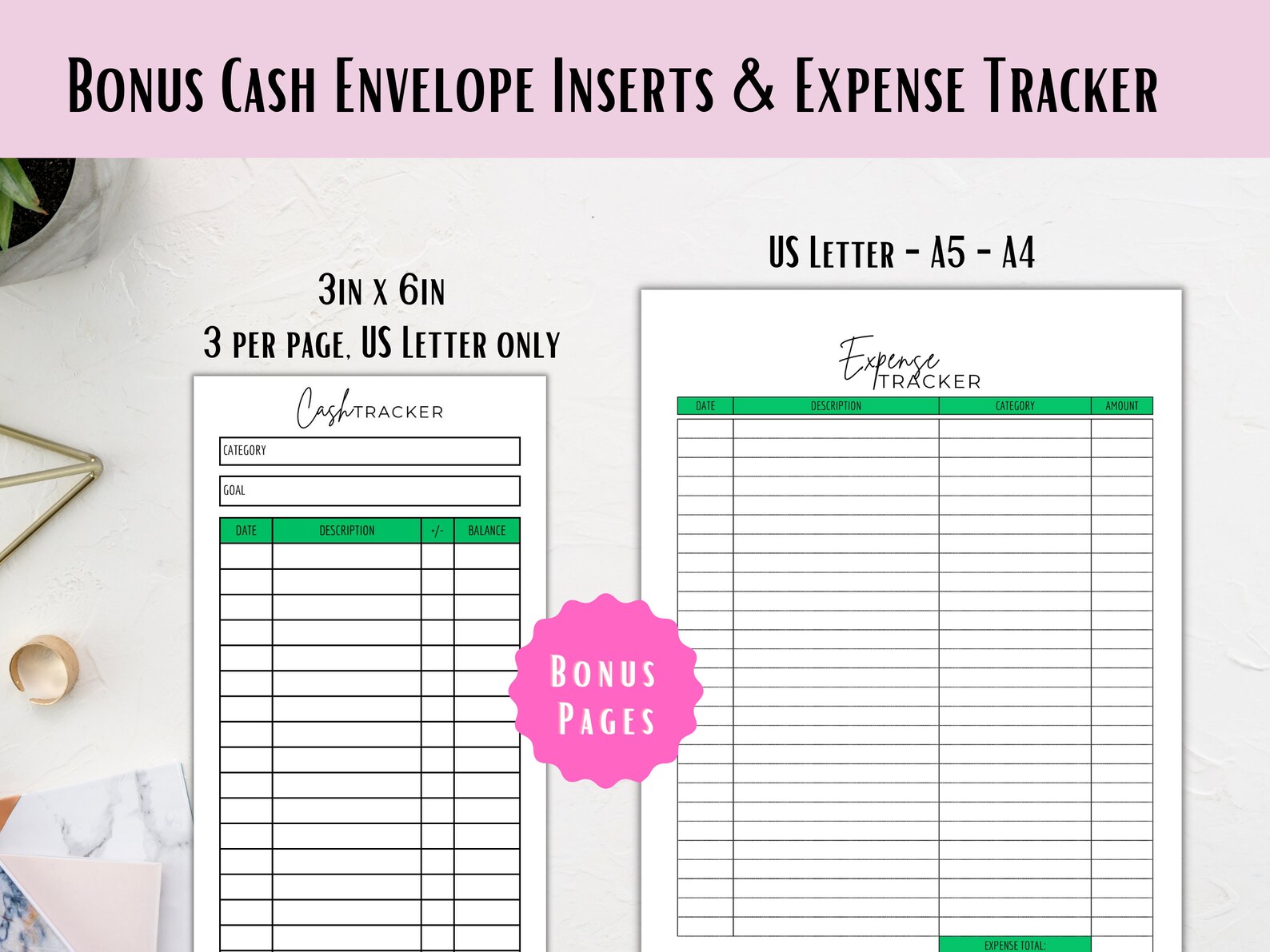 Biweekly Budget Planner, Printable PDF, Budget Planner Binder With Cash ...