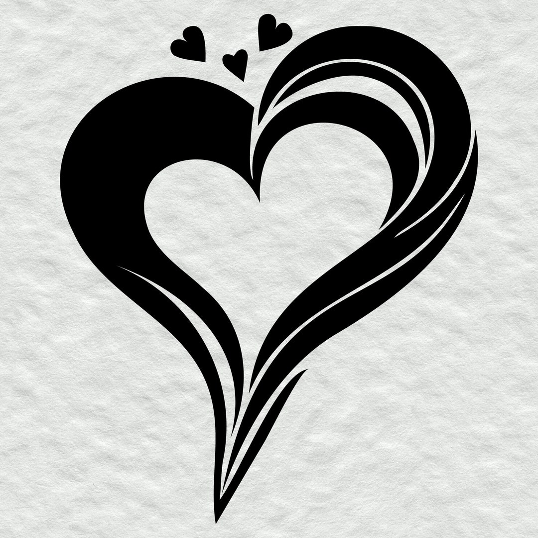 Heart Svg Files for Cricut, Valentines Day PNG, Love SVG Cut File ...