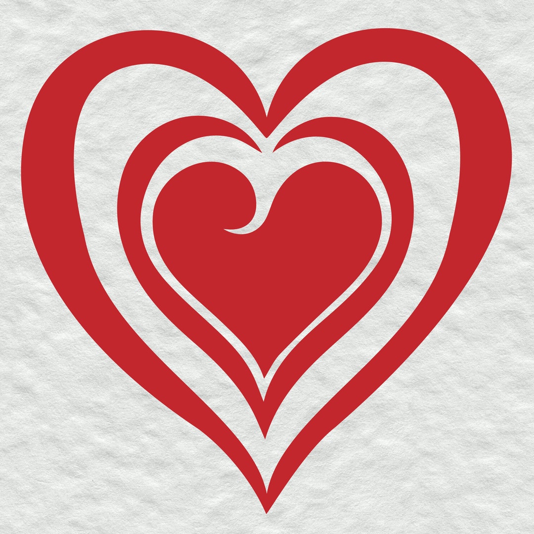 Heart Svg, Decorative Heart, Love Svg, Valentine Svg, Heart PNG, Cricut ...