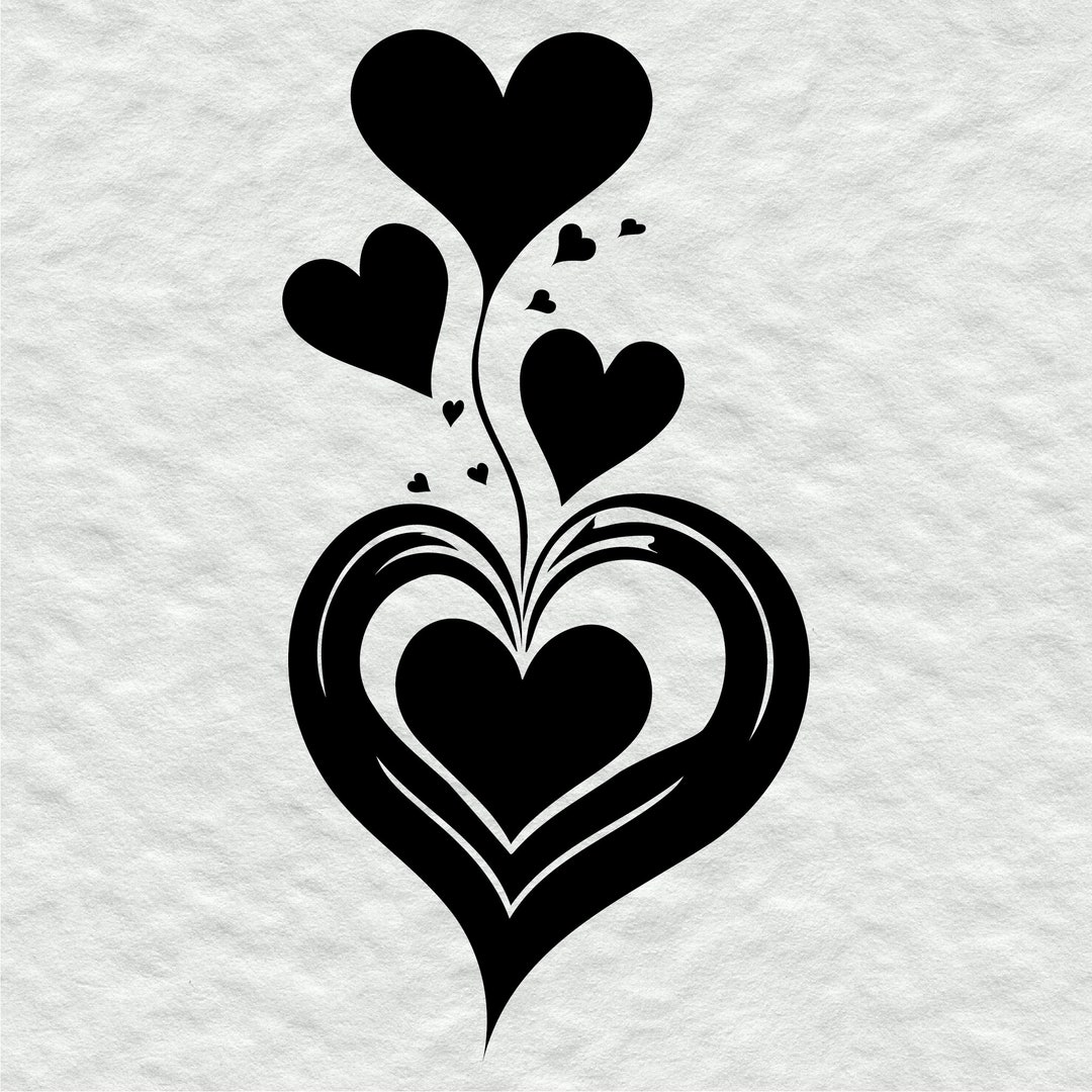 Heart Svg, Decorative Heart, Love Svg, Valentine's Day Heart Svg, Heart ...