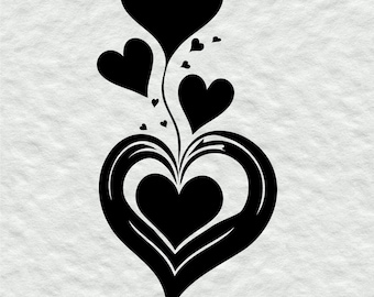 Heart Svg, Decorative Heart, Love Svg, Valentine Svg, Heart PNG, Cricut ...