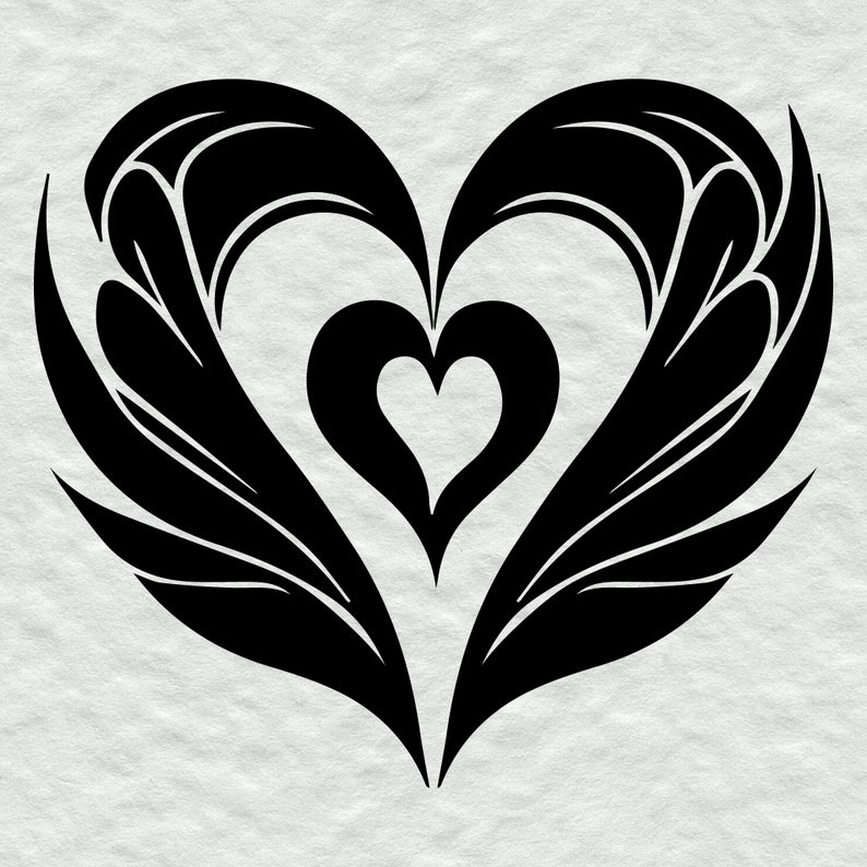 Heart Svg, Decorative Heart, Love Svg, Valentine Svg, Heart PNG, Cricut ...