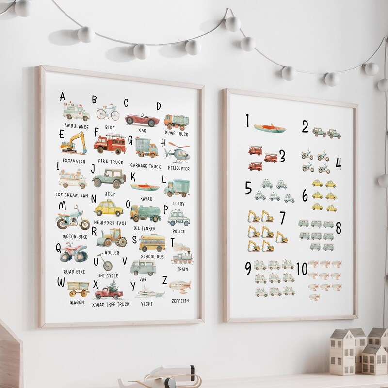 Transportation Alphabet - Etsy