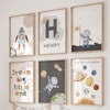 Custom Outer Space Nursery Prints,personalized Name Art for Kids Room ...
