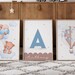 Set of 3 Custom Teddy Bear Nursery Prints,teddy Bear Print,nursery Name ...